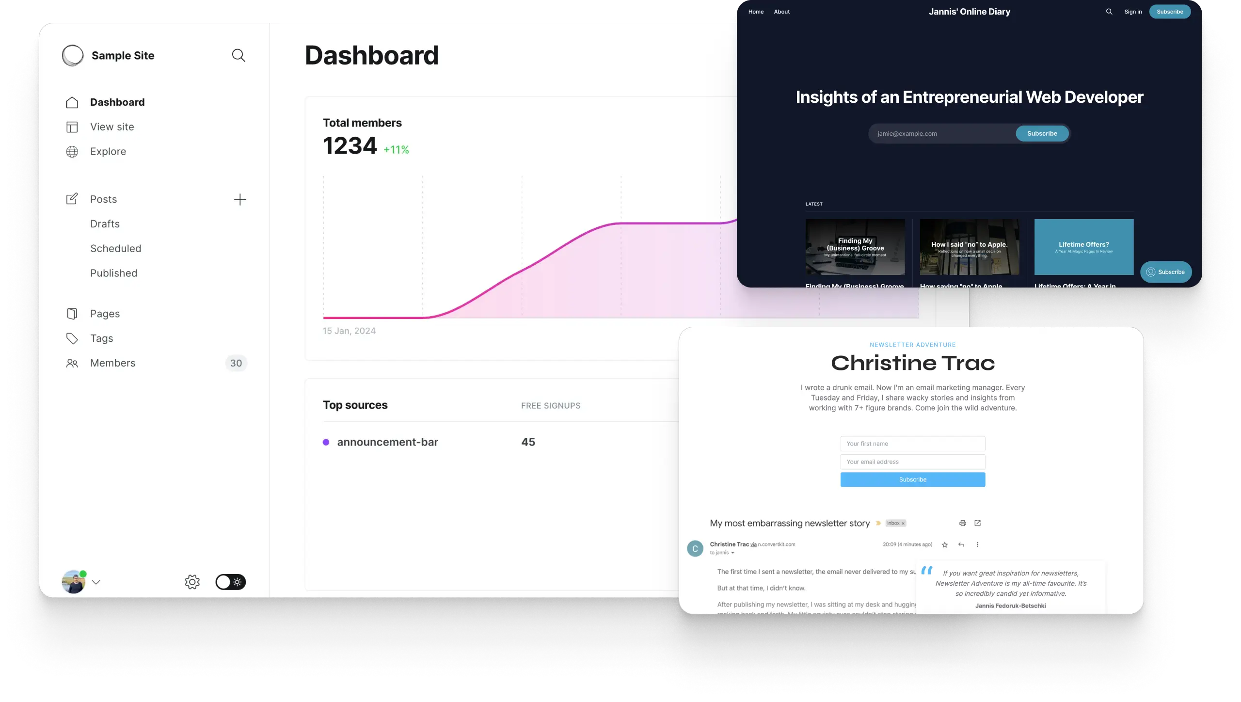 Simple, fast, and reliable Ghost CMS web hosting